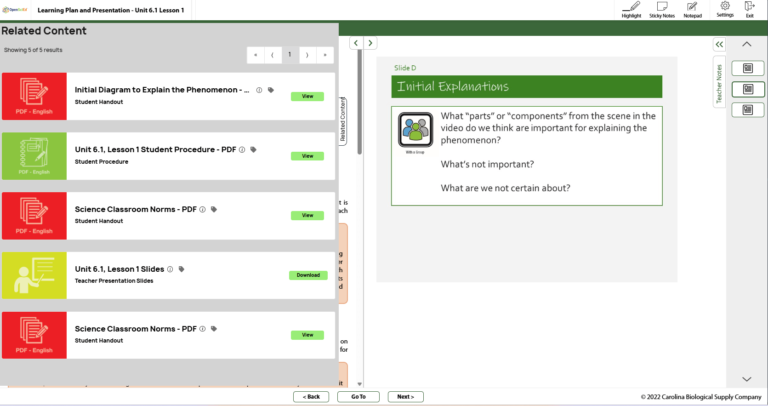 Introducing the new and improved Carolina Science Online (CSO ...